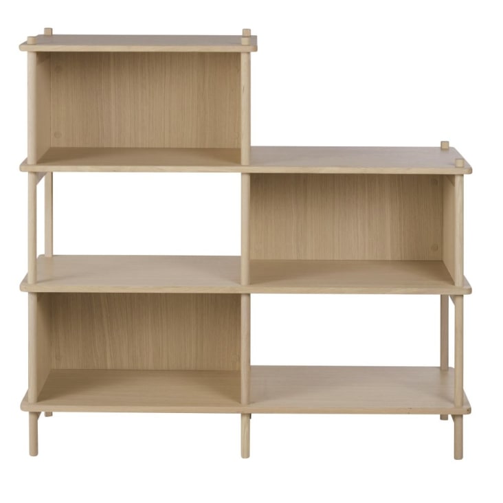 Asymmetrisch houten rek met 4 nissen Idaho | Maisons du Monde