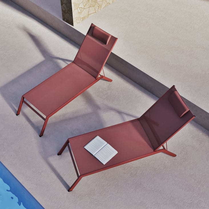 Seconde chance - Bain de soleil en aluminium et toile plastifiée ...