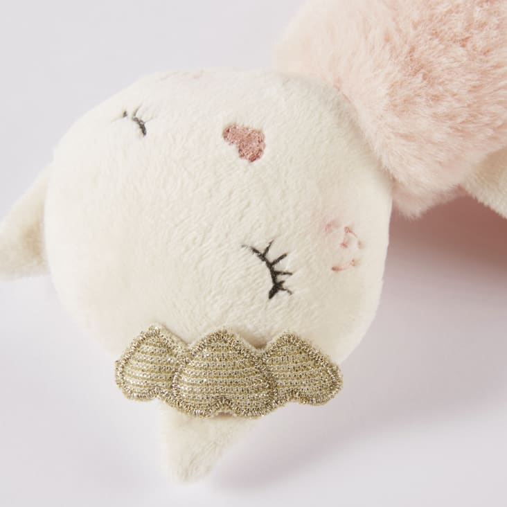 Bambola gatto rosa, bianca e dorata | Maisons du Monde