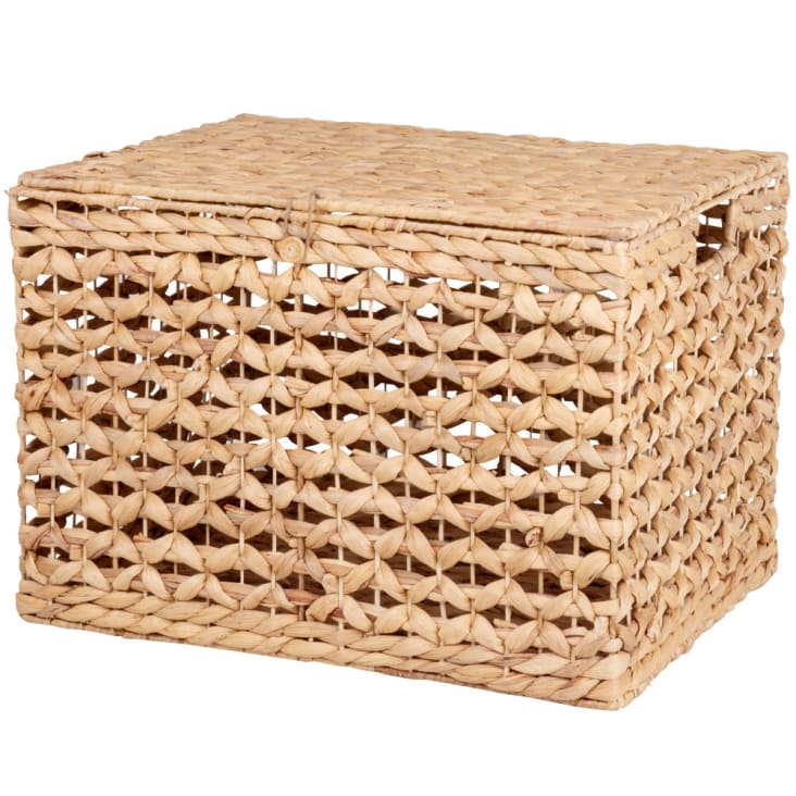 Baule traforato in giungo marittimo intrecciato beige | Maisons du Monde