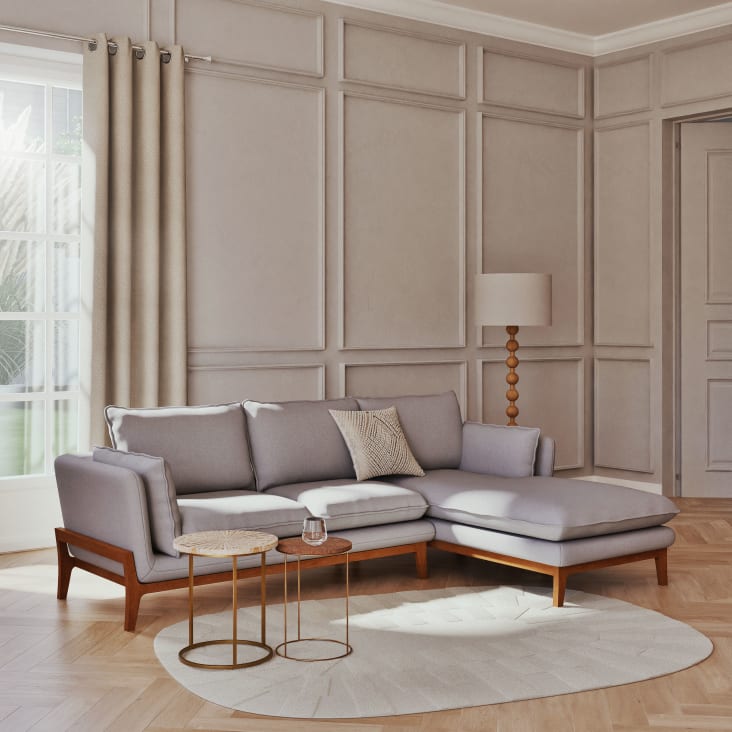 Beistelltisch aus Mangoholz und goldfarbenem Metall Olga | Maisons du Monde