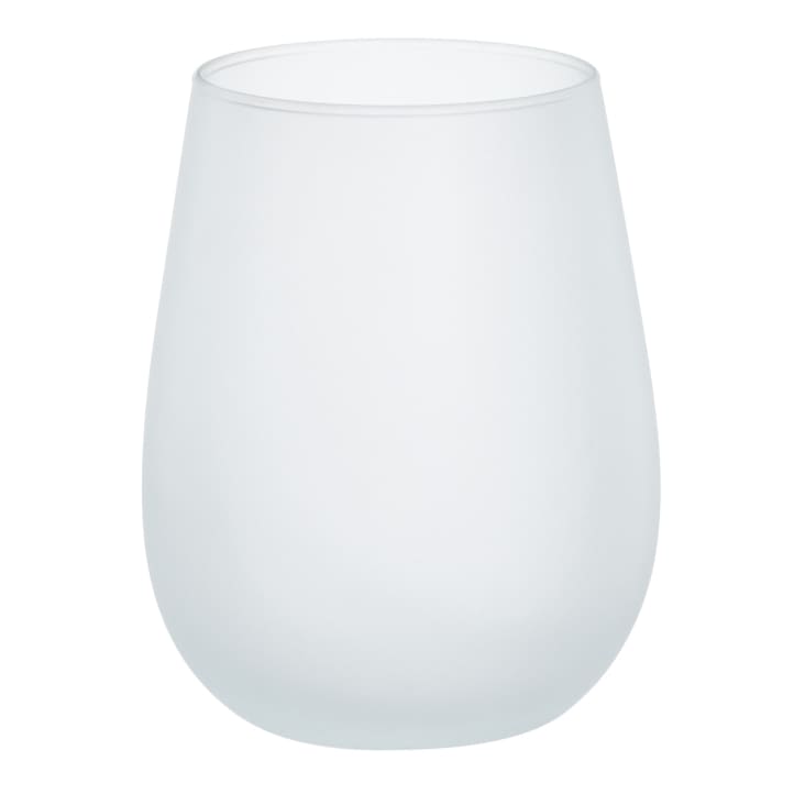 Bicchiere in vetro opaco bianco GAIA | Maisons du Monde