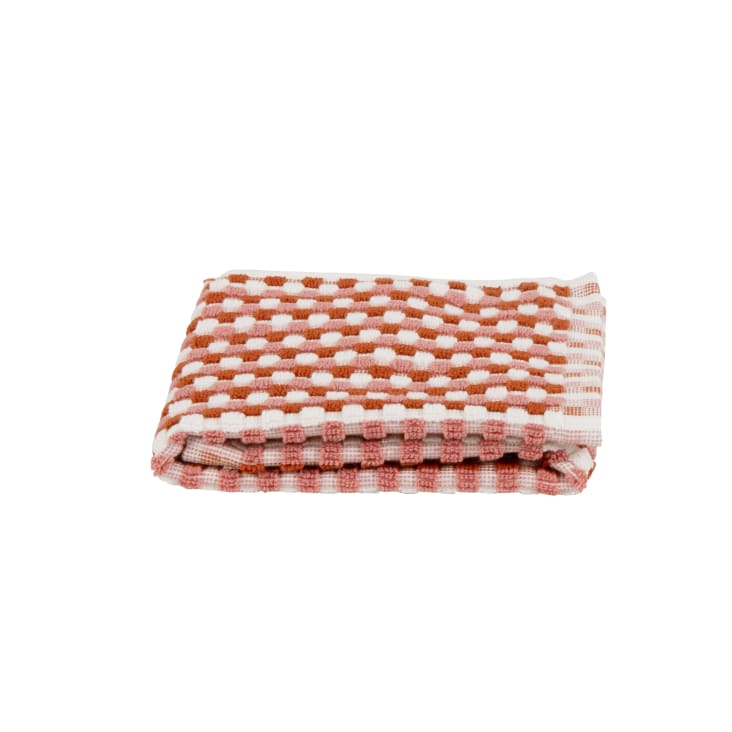 Bio katoenen handdoek met driekleurige ruitjes 30x50 | Maisons du Monde