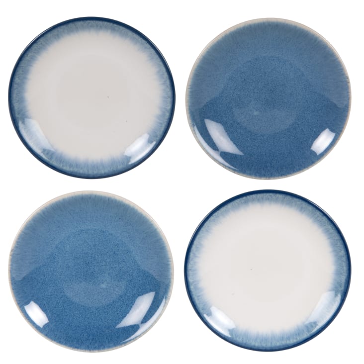 Blauw-witte keramische borden (x4) Milo | Maisons du Monde