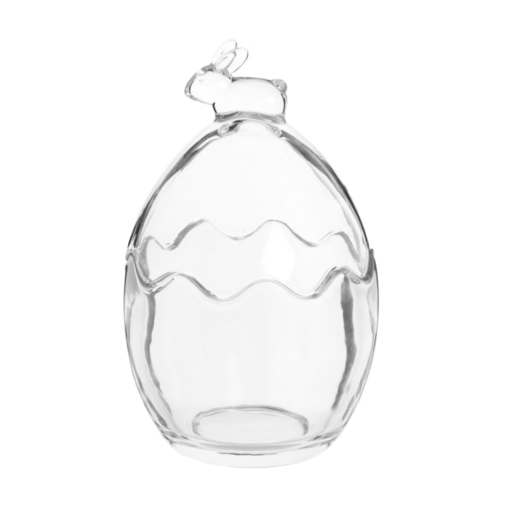 Bomboniere ovo e coelho em vidro transparente A13 Alice | Maisons du Monde