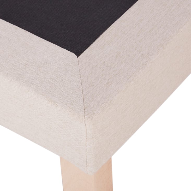 Boxspring 140x200 met tapijtbekleding Tap Essentiel | Maisons du Monde