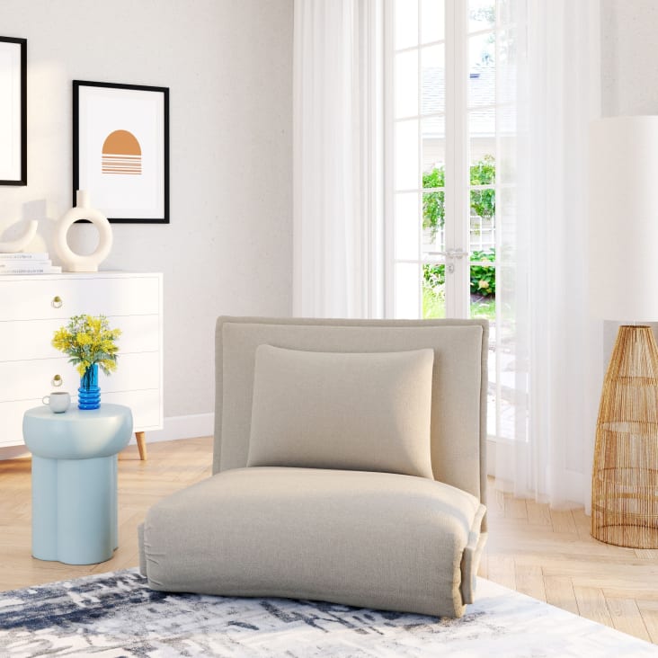 Canapé clic-clac 1 place beige Hallen | Maisons du Monde