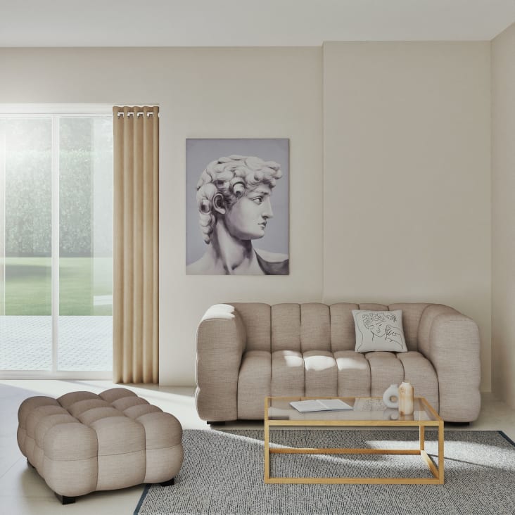 Canapé nuage 2 places beige sable Lilo | Maisons du Monde