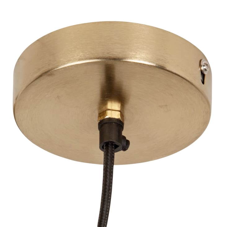 Candeeiro de teto em forma de flor em metal dourado Necton | Maisons du ...