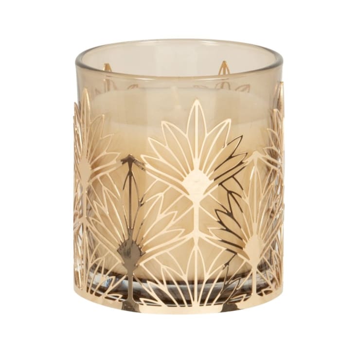 Candela profumata beige e metallo dorato NEEBA | Maisons du Monde