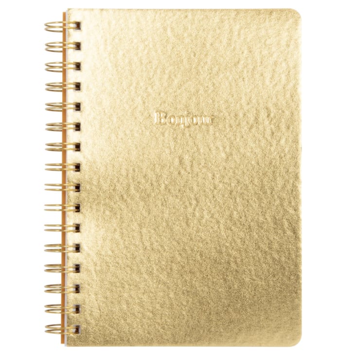 Carnet à spirales doré | Maisons du Monde