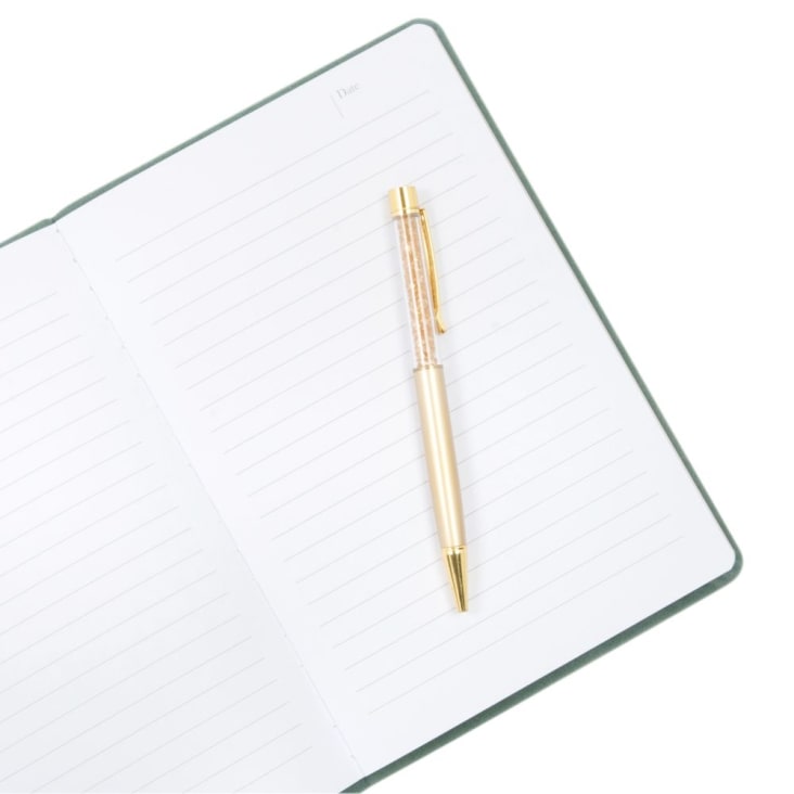 Carnet de notes en velours vert | Maisons du Monde