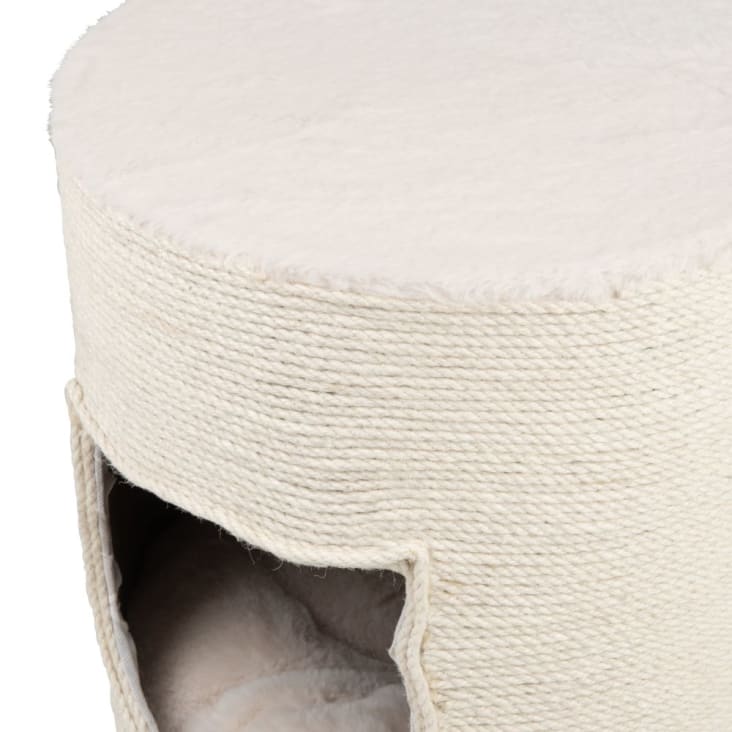 Casita rascador para gatos de yute beige CHAT | Maisons du Monde