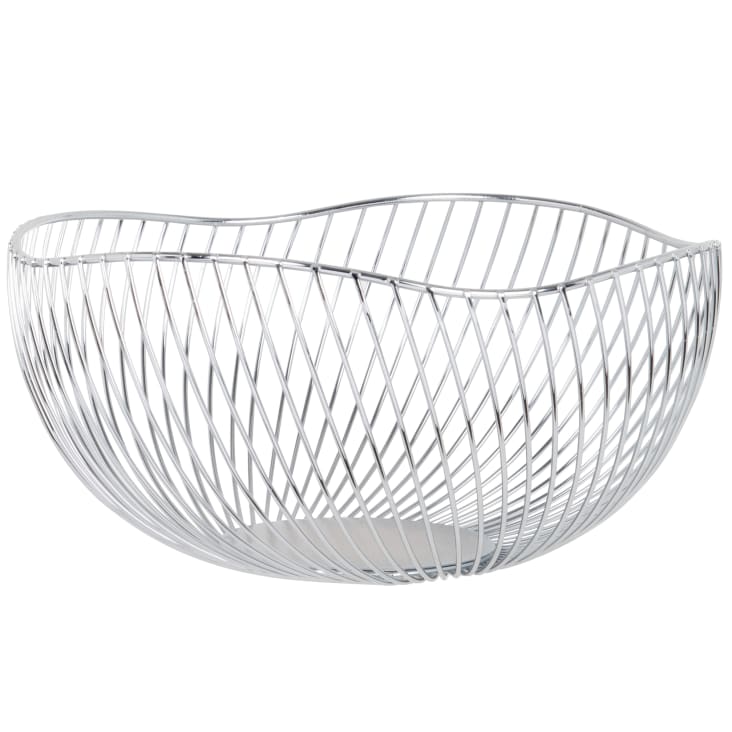 Cesta de alambre de metal plateado TUZ | Maisons du Monde