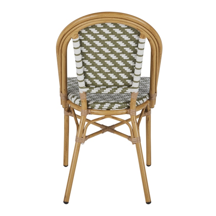 Chaise de jardin professionnelle en résine tressée recyclée blanche et ...