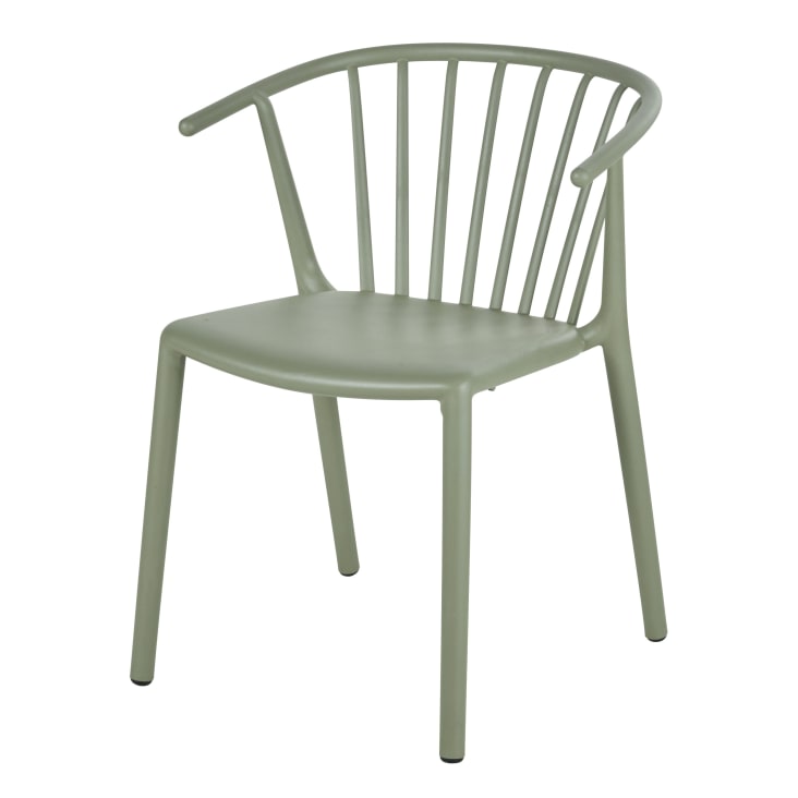 Chaises à dîner de jardin professionnelles vert kaki (x2) Kaishi Business | Maisons du Monde