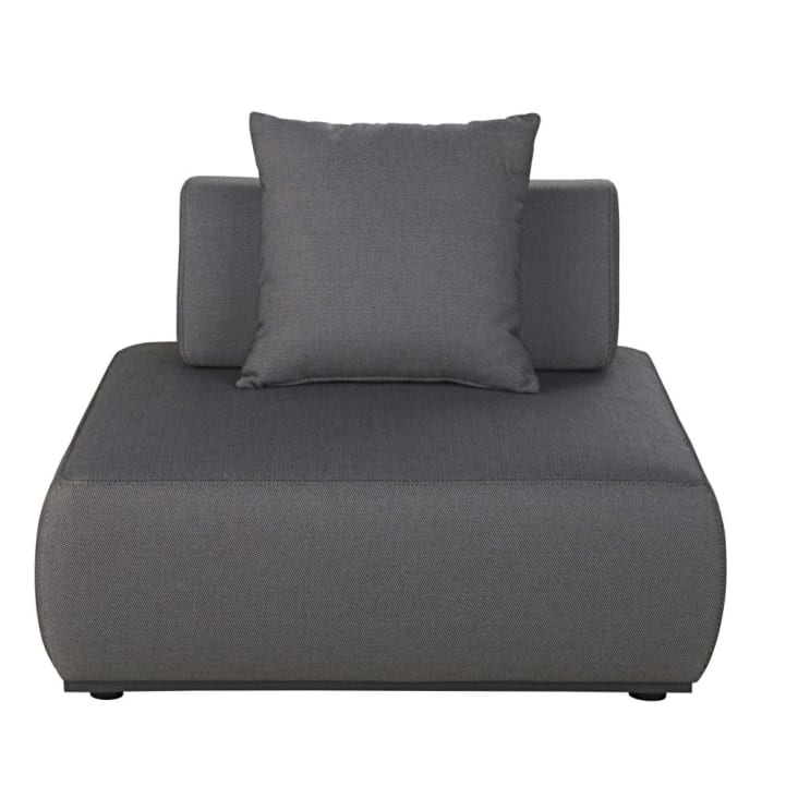 Chauffeuse de jardin en fibre polyoléfine gris anthracite Lazaro ...