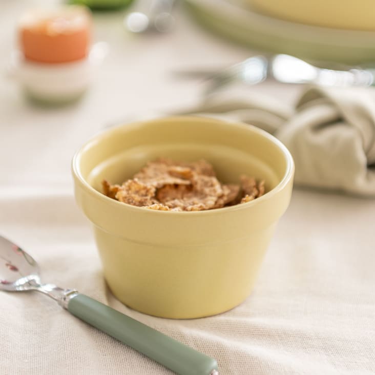 Coffret coupelles apéritives (x4) en grès vert, jaune et rose LUCIOLE ...