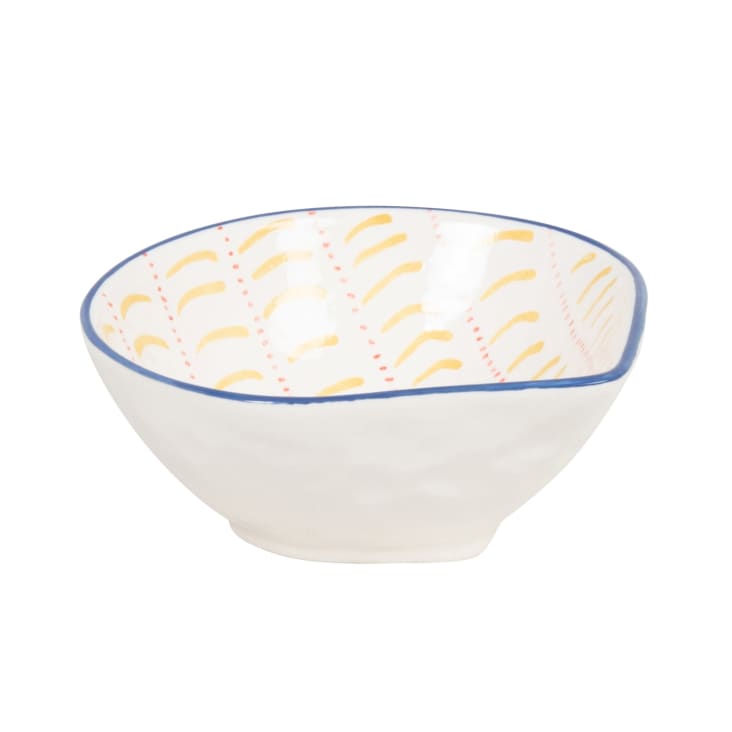 Concha de cerâmica branca, amarela e azul Arielle | Maisons du Monde