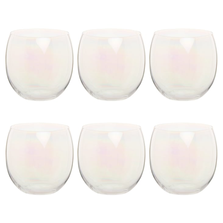 Copo em vidro iridescente multicolor ARC EN CIEL | Maisons du Monde