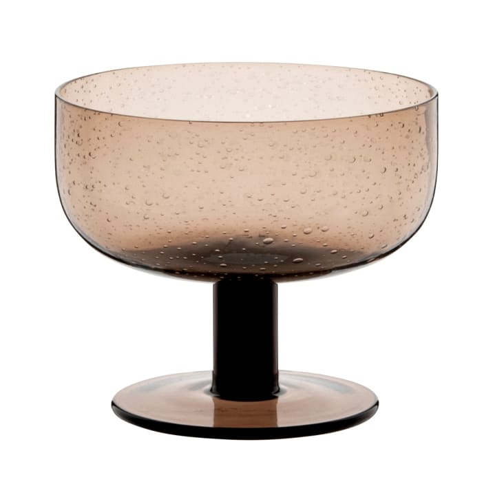 Coupelle en verre bullé marron Oban | Maisons du Monde