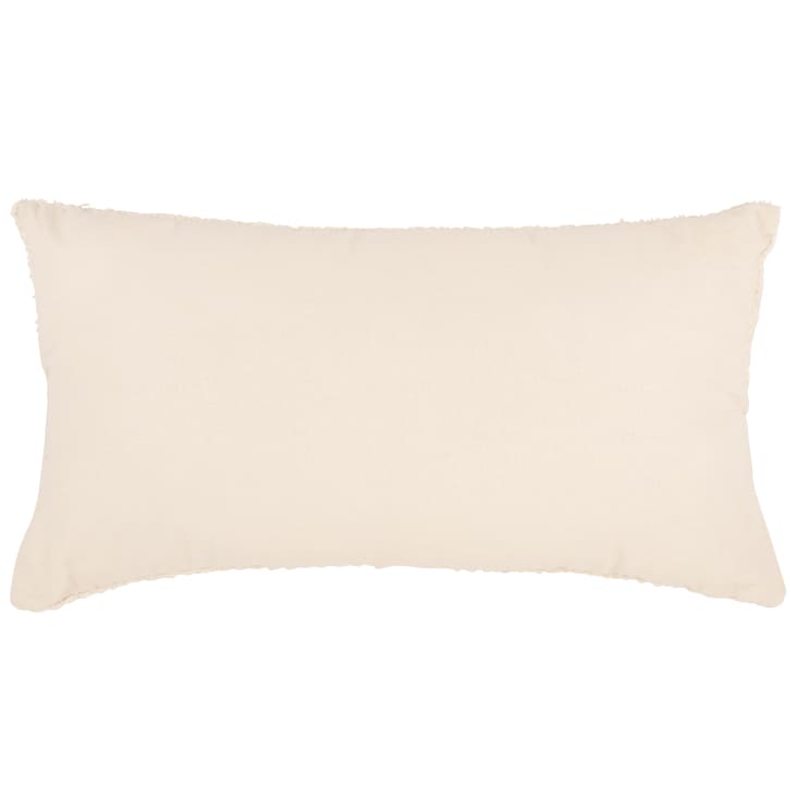 Coussin tissé texturé écru 66x35 Evander | Maisons du Monde
