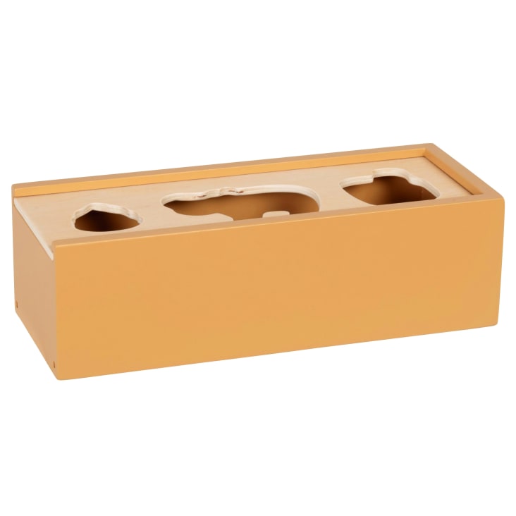 Cubo de actividades para bebés en verde, topo y naranja Zoo | Maisons ...