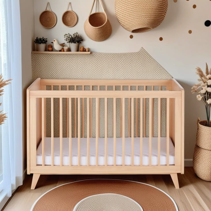 Cuna de bebé con barrotes 60x120 Sweet | Maisons du Monde