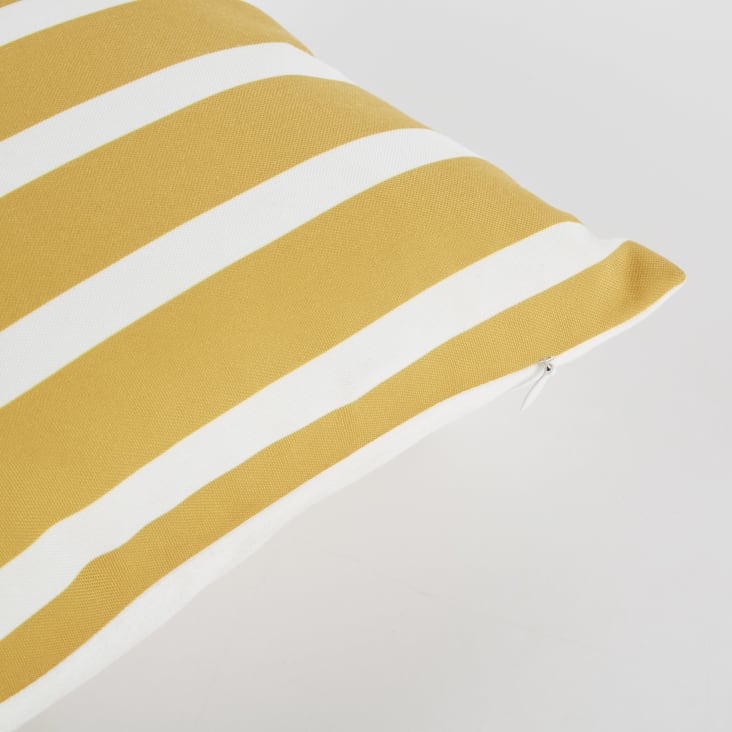 Cuscino da esterno intessuto con motivo a righe gialle e blu 30x50 cm ...