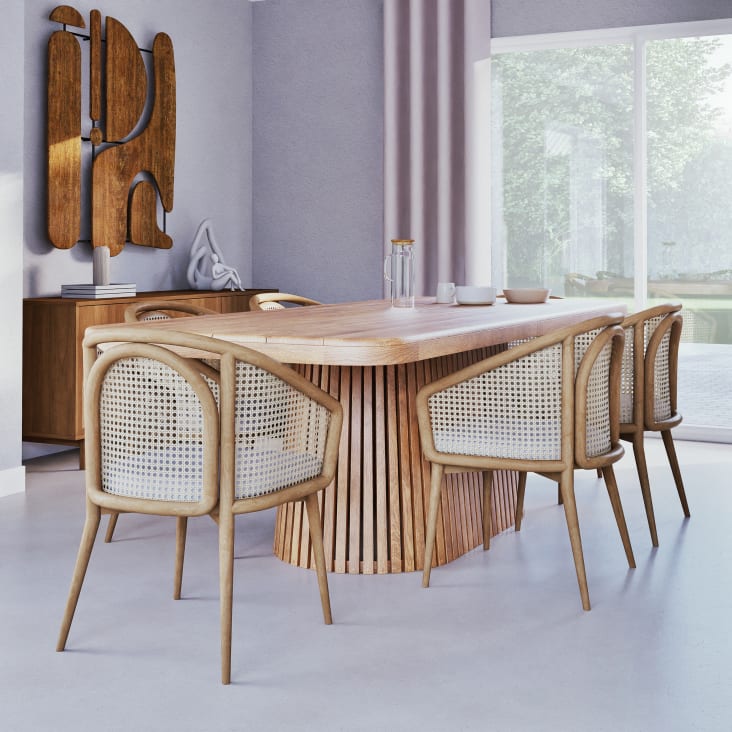 Decoración de pared abstracta de madera de mango 89 x 123 ARSENE | Maisons du Monde