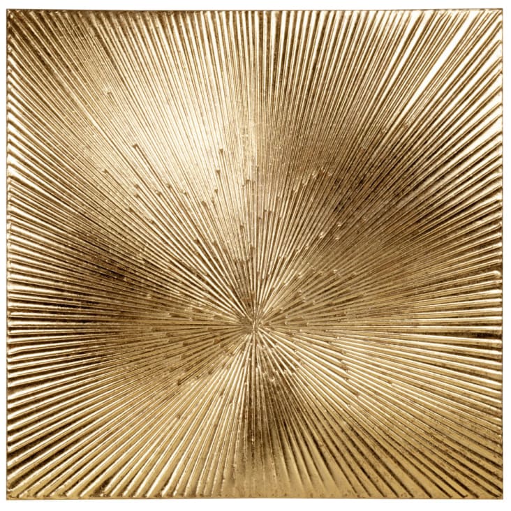 Decoración de pared de metal dorado 80x80 SORAYA | Maisons du Monde