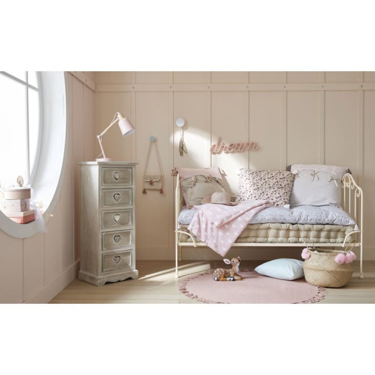 Decoración de pared palabra rosa y dorada 48x13 DREAM | Maisons du Monde