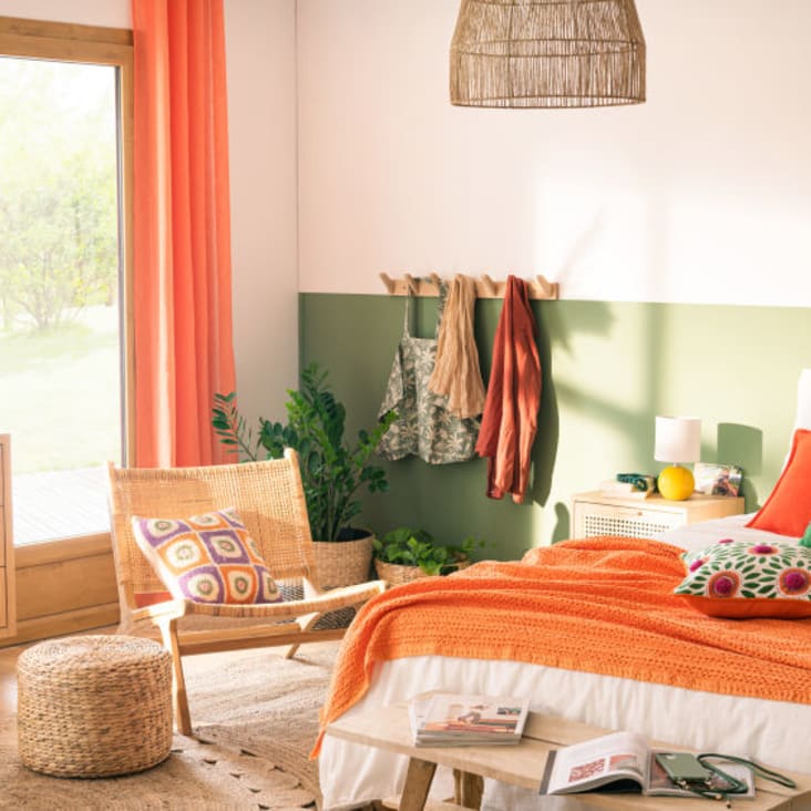 Decorazione da parete in iuta intrecciata beige 60x70 cm SOLANA ...