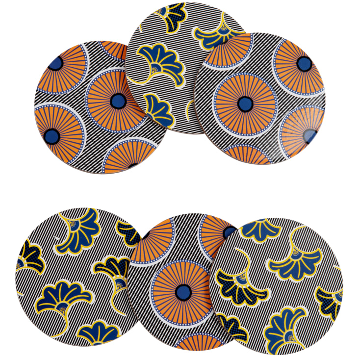 Dessous de verre en liège multicolore (x6) ANKARA | Maisons du Monde