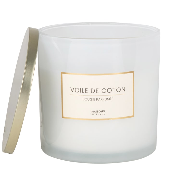 Duftkerze aus Glas, weiß 15x15cm Colorama | Maisons du Monde