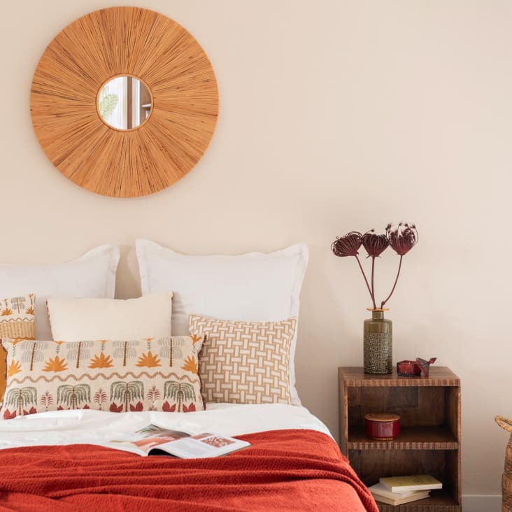 Espejo de ratán trenzado D. 70 SAMHAH | Maisons du Monde