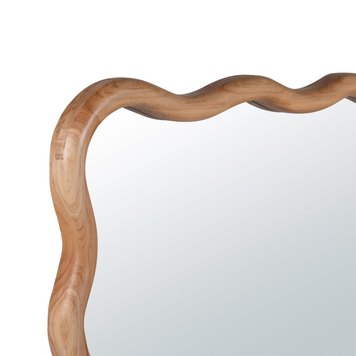 Espejo rectangular con ondas de madera de abeto 62 x 82 SANAA | Maisons ...