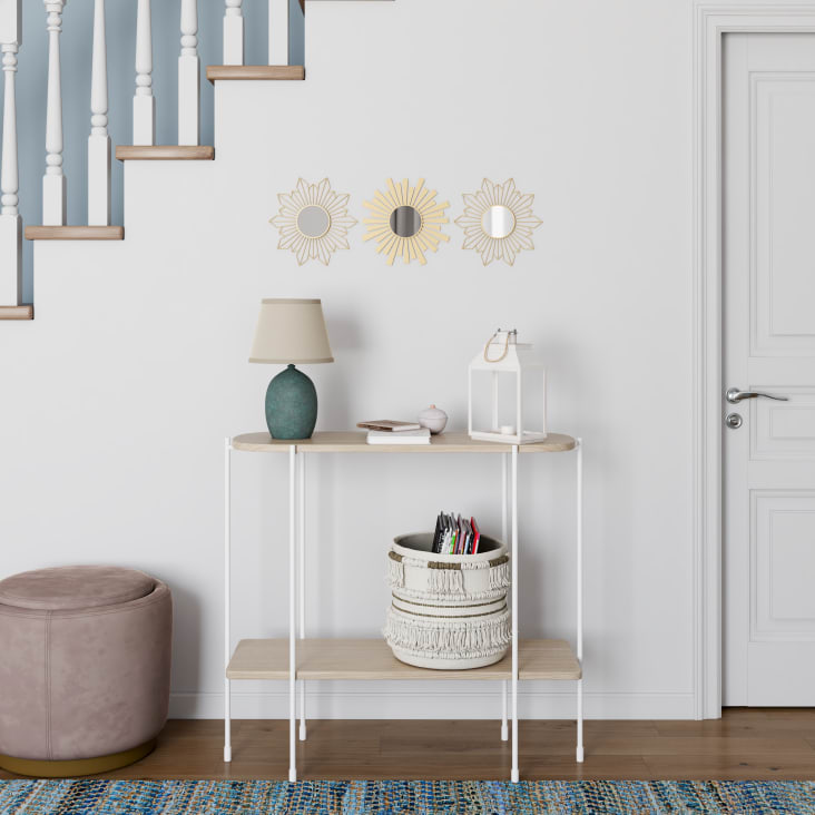 Espejos de metal dorado mate (x3) D26 DONGI | Maisons du Monde