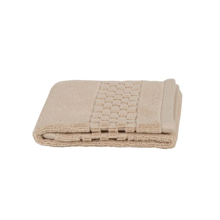 Essuie-mains en coton biologique beige 30x50 | Maisons du Monde