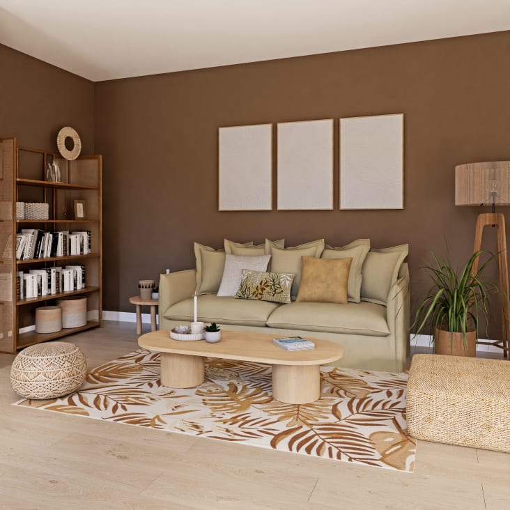 Etagère en bois de manguier massif et fibre végétale Viro | Maisons du ... Etagère en bois de manguier massif et fibre végétale Viro | Maisons du ...