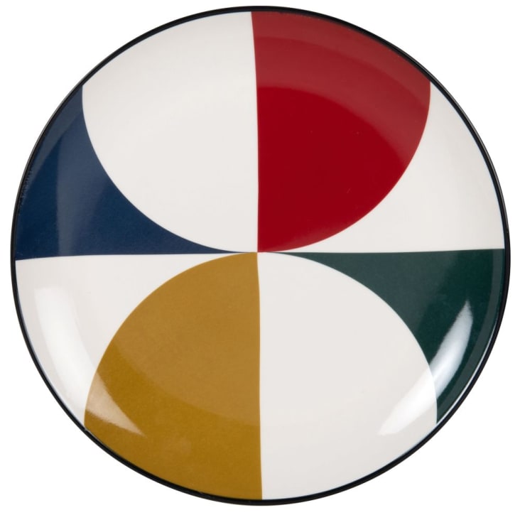 Flacher Teller aus Steinzeug, bunt | Maisons du Monde