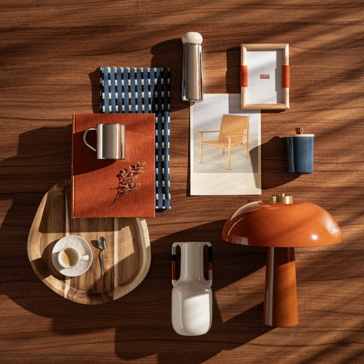 Funda de cojín tejida de algodón azul 40 x 40 JIADA | Maisons du Monde