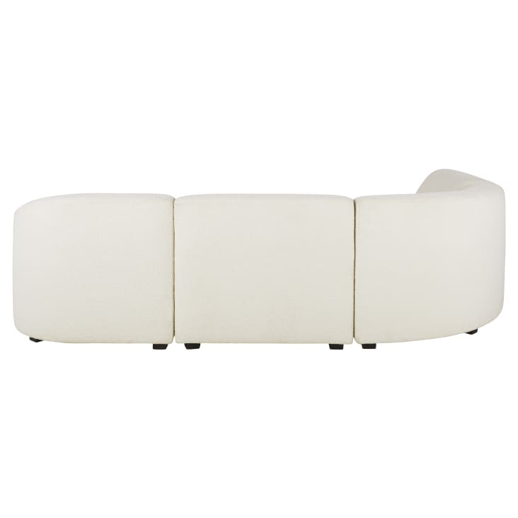 Gebroken witte zetel zonder armleuning Virgile | Maisons du Monde