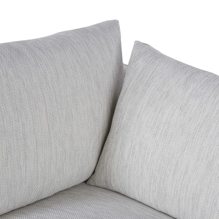 Gemêleerd lichtgrijs hoekelement voor modulaire zetel Falkor | Maisons ...