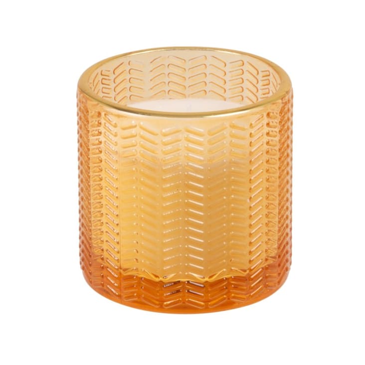 Geurkaars in geel glas 7x7 COLORAMA | Maisons du Monde