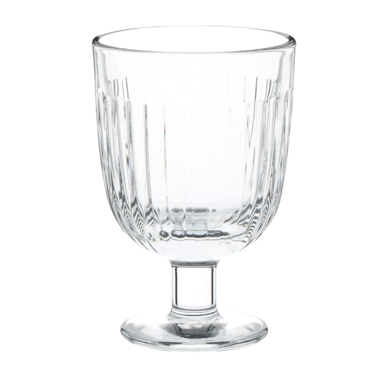 Glazen wijnglas van transparant glas Maisons du Monde x La Rochère ...