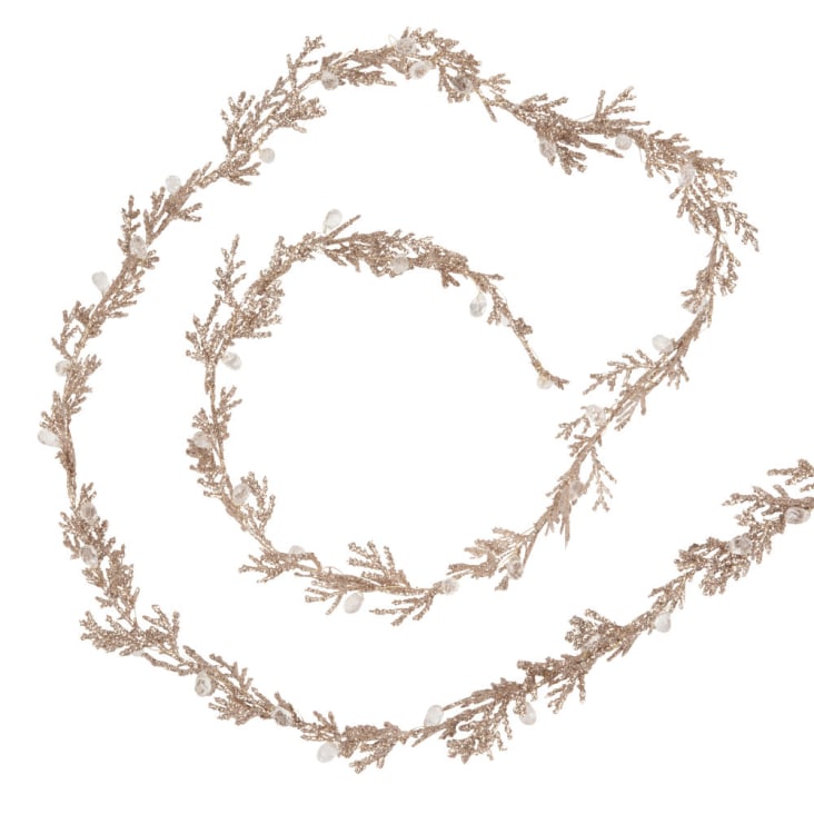 Grinalda de Natal dourada comprimento 162 | Maisons du Monde