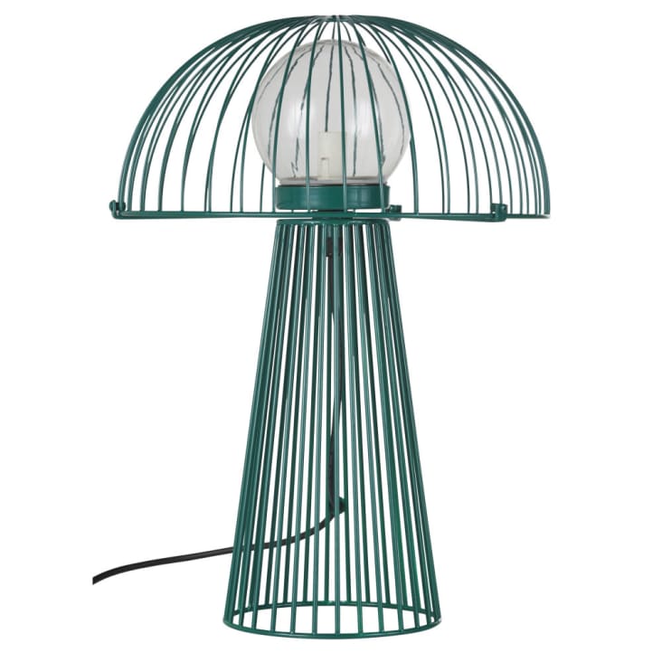 Groen metalen lamp met draadstructuur BUENOS-AIRES | Maisons du Monde