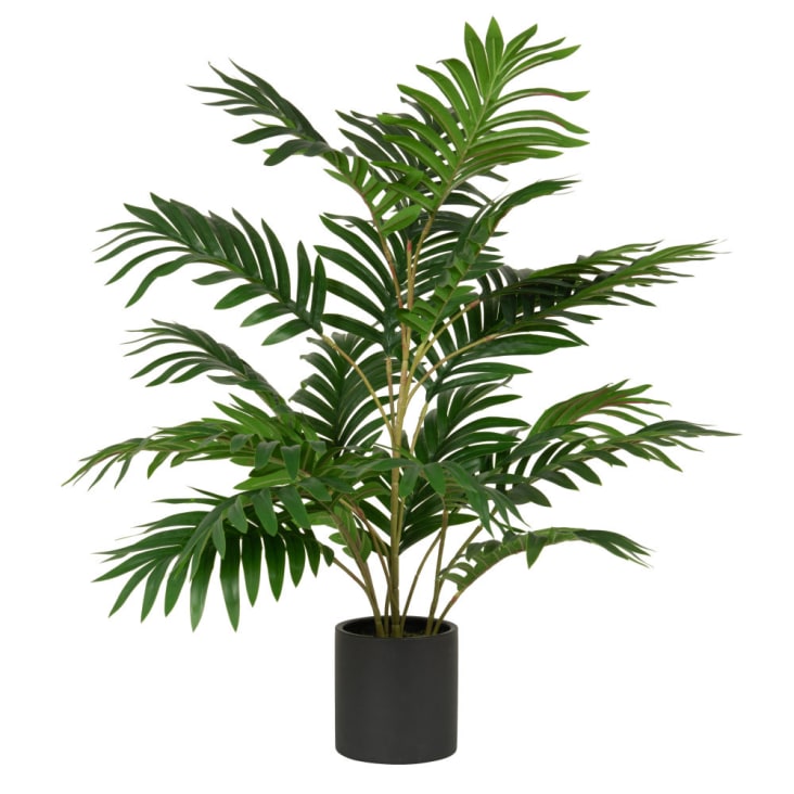 Groene kunstplant in zwarte pot THAIS | Maisons du Monde