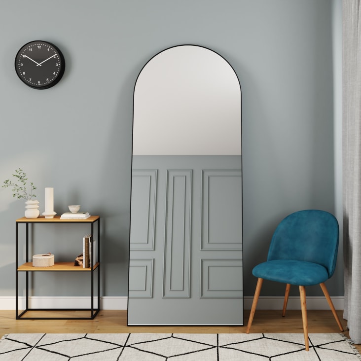 Grote boogspiegel zwarte staande spiegel 80 x 200 cm MAXANDRE | Maisons du Monde